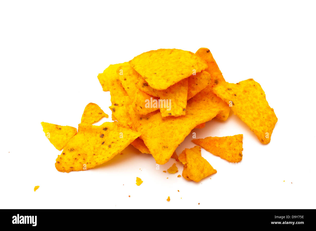 chips on a white background Stock Photo - Alamy