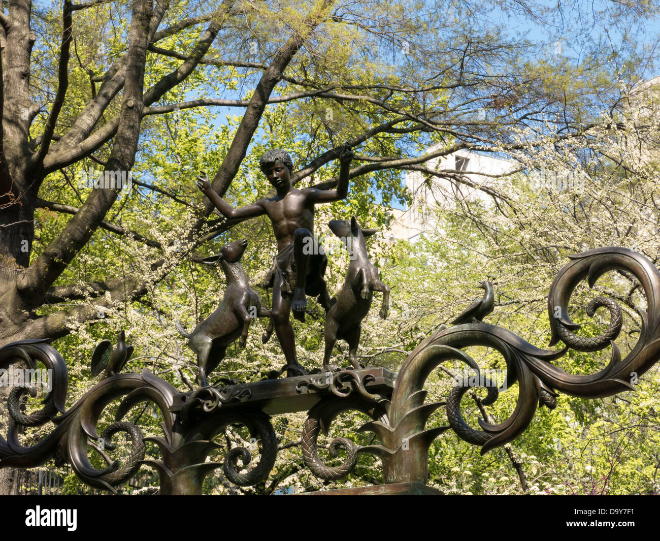 The Lehman Gates are a Bronze Sculptural Landmark at the Children's Zoo ...