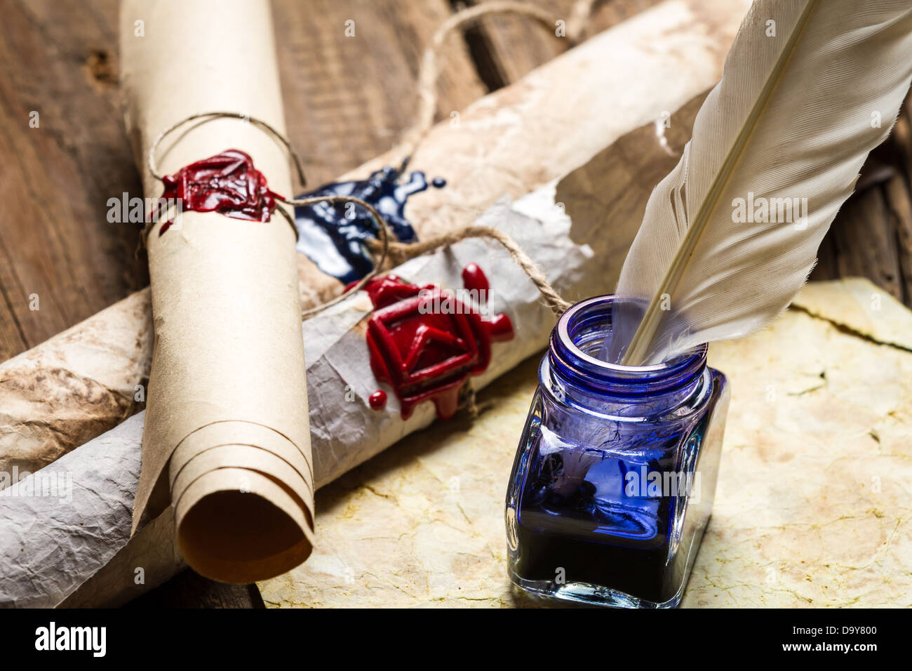 Scrolls writing hi-res stock photography and images - Alamy