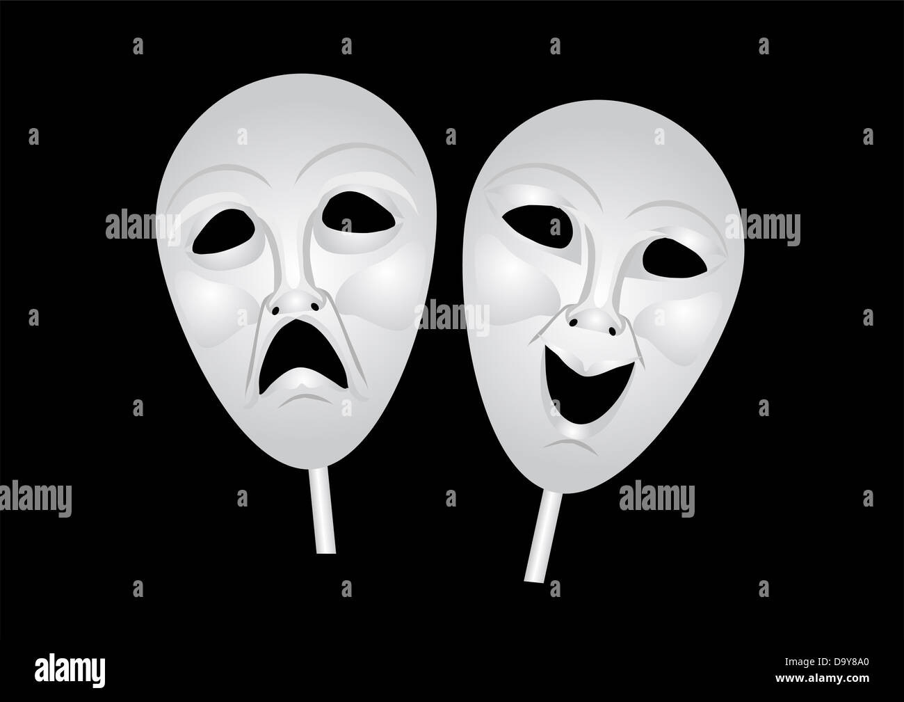 Laughing crying masks hi-res stock photography and images - Alamy