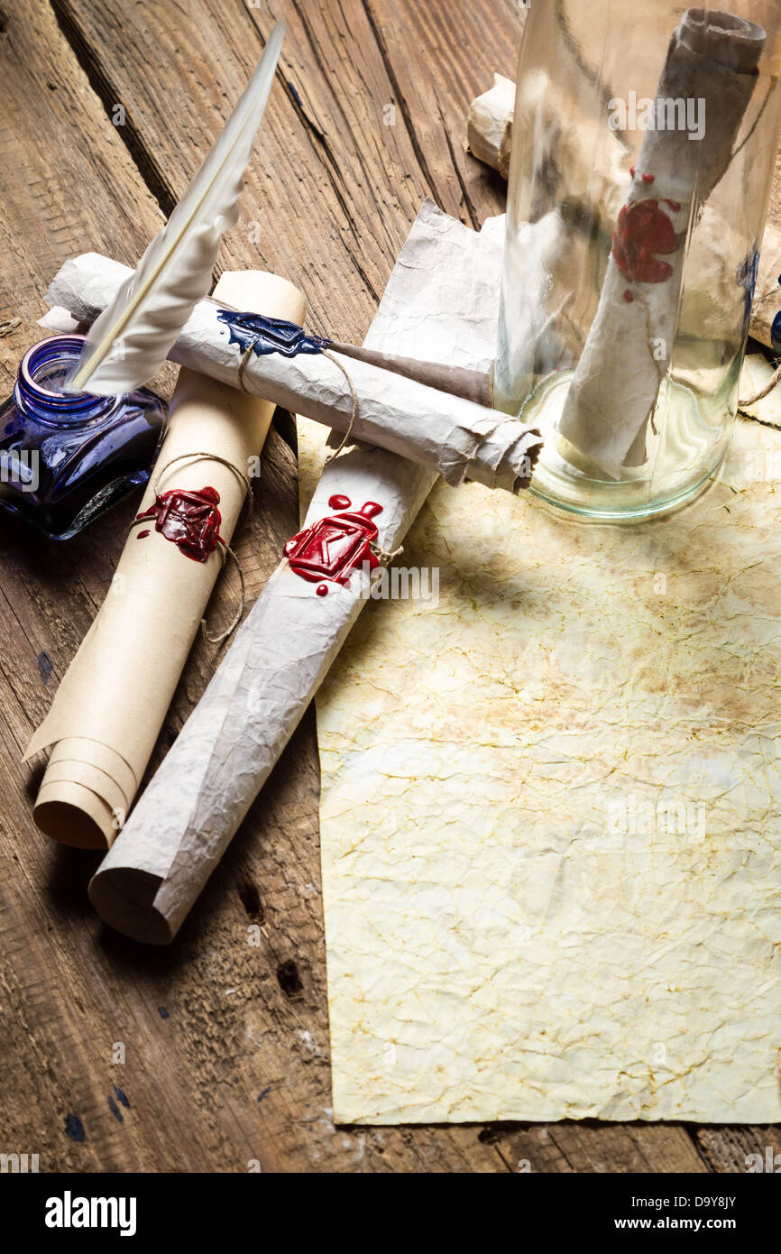 Vintage message bottle hi-res stock photography and images - Alamy