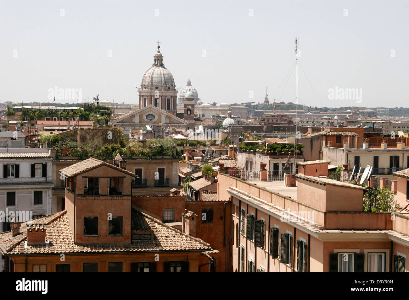 Rooftops of Rome, Italy Stock Photo - Alamy