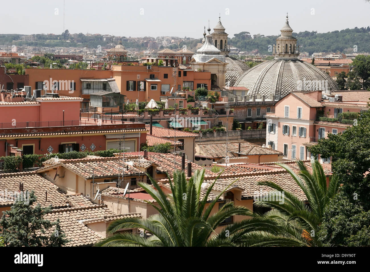 Rooftops of Rome, Italy Stock Photo - Alamy