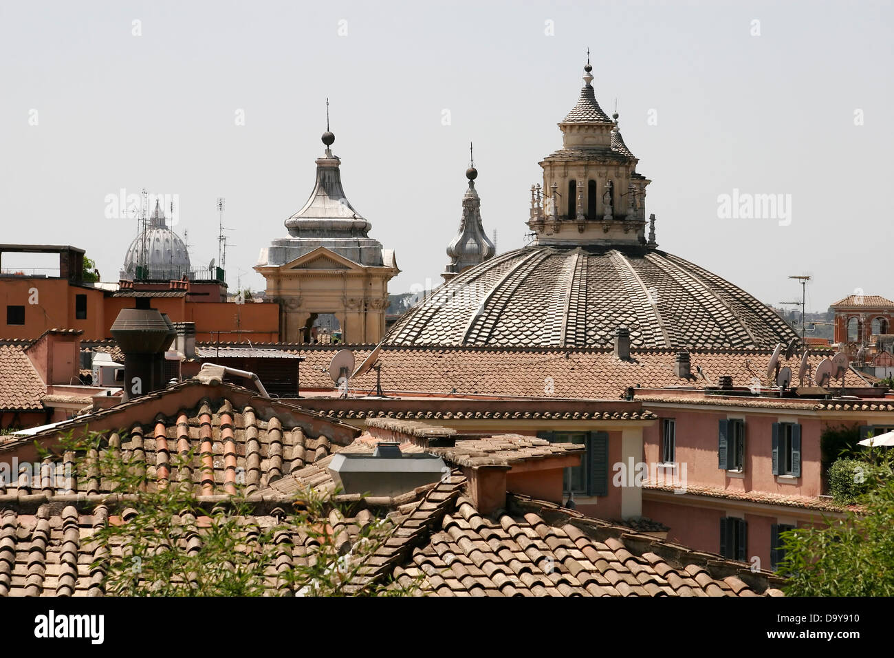 Rooftops of Rome, Italy Stock Photo - Alamy