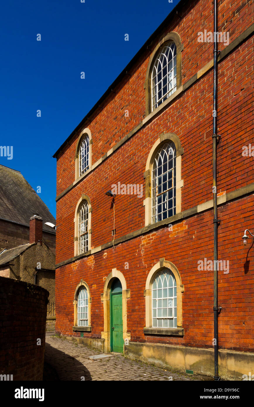 Buildings in the centre of Wirksworth a picturesque market town in the ...