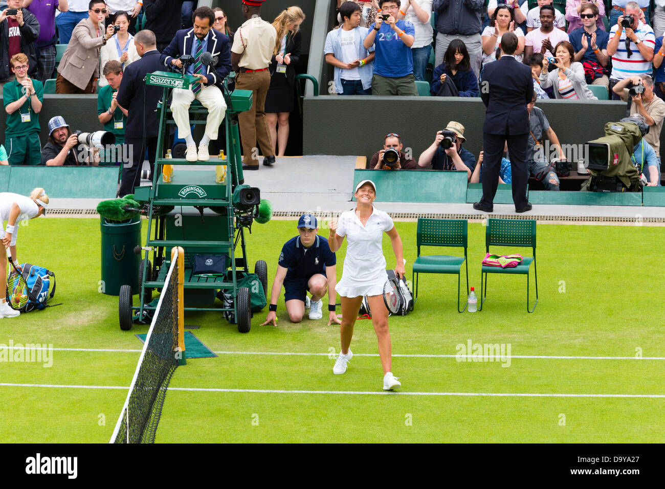 Laura Robson celebrates Stock Photo - Alamy