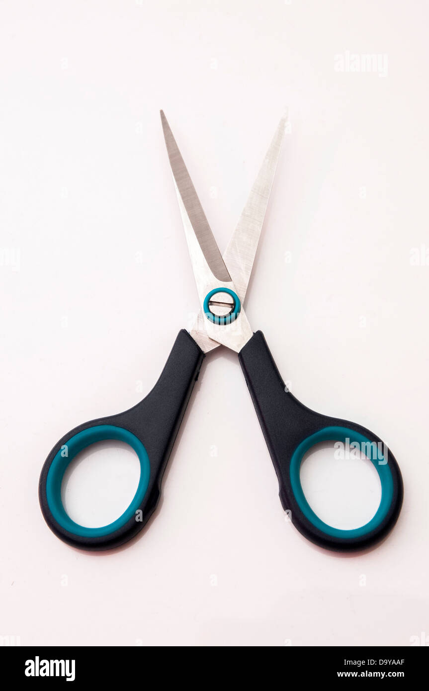 scissors design on a white background Stock Photo - Alamy