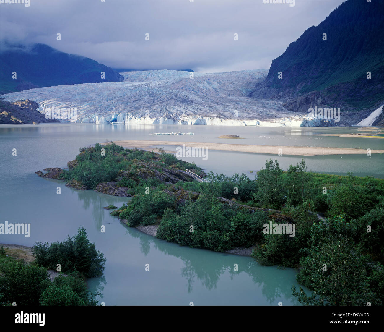 View Mendenhall Lake Mendenhall Glacier Nugget Creek Falls from ...