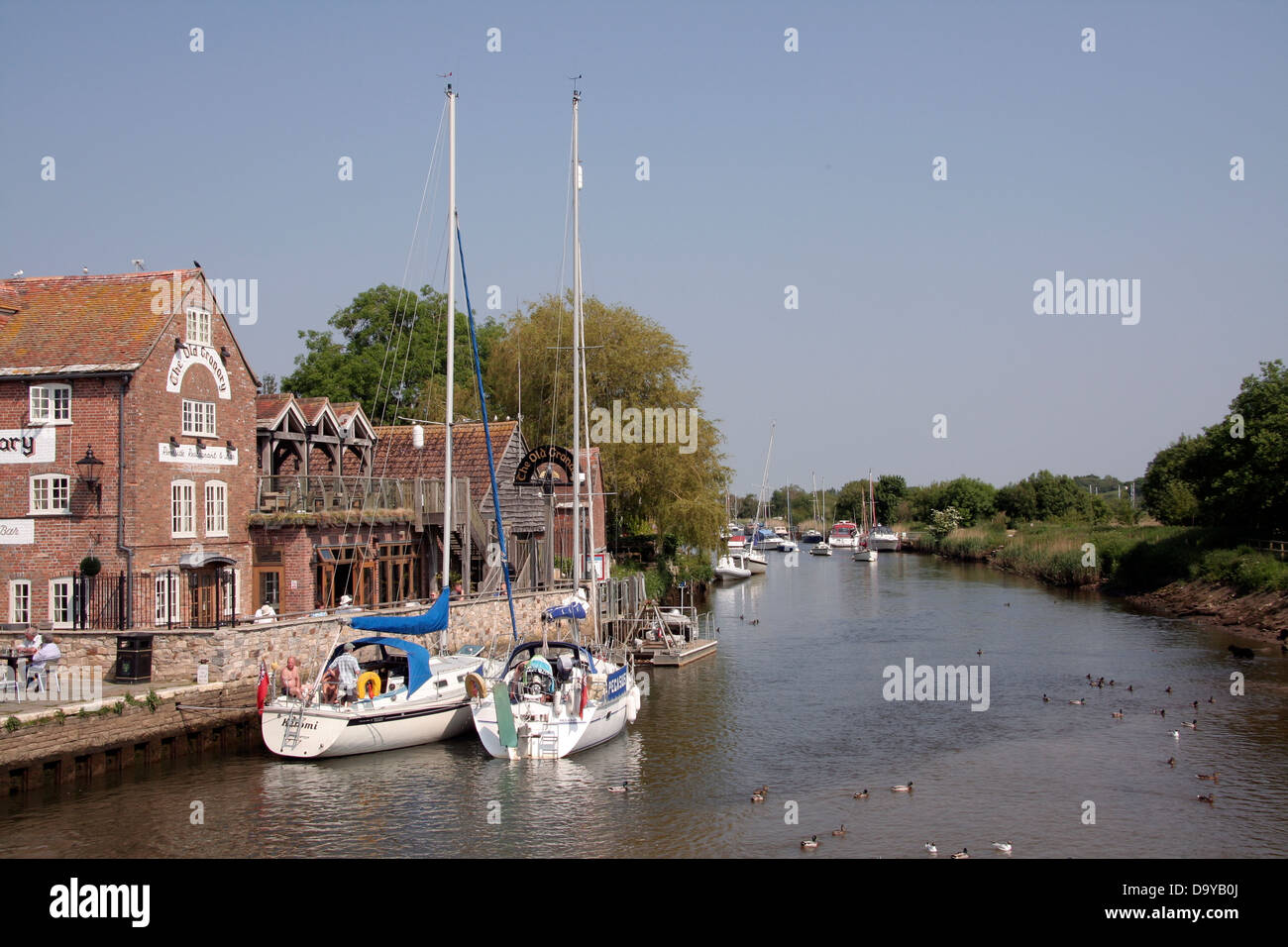 The Quay River Frome Wareham Dorset England UK Stock Photo - Alamy