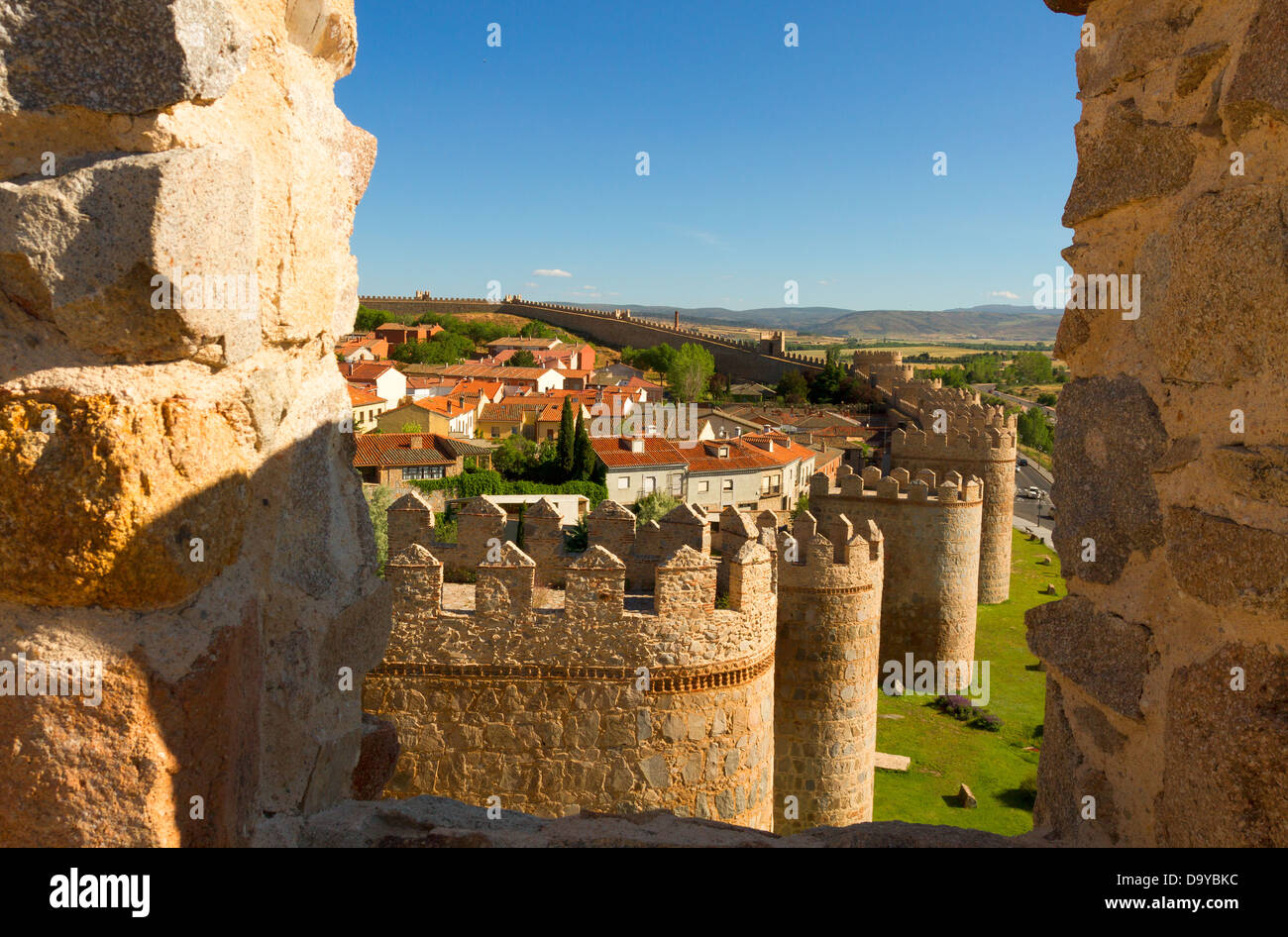 Scenic medieval city walls of Avila, Spain, UNESCO list Stock Photo - Alamy