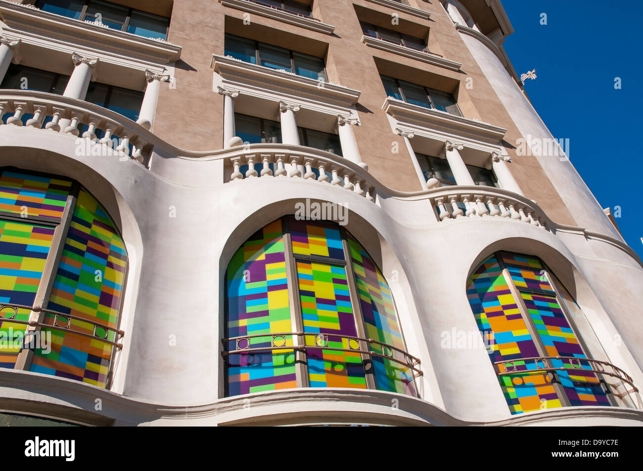 colorful building of Barcelona Stock Photo - Alamy