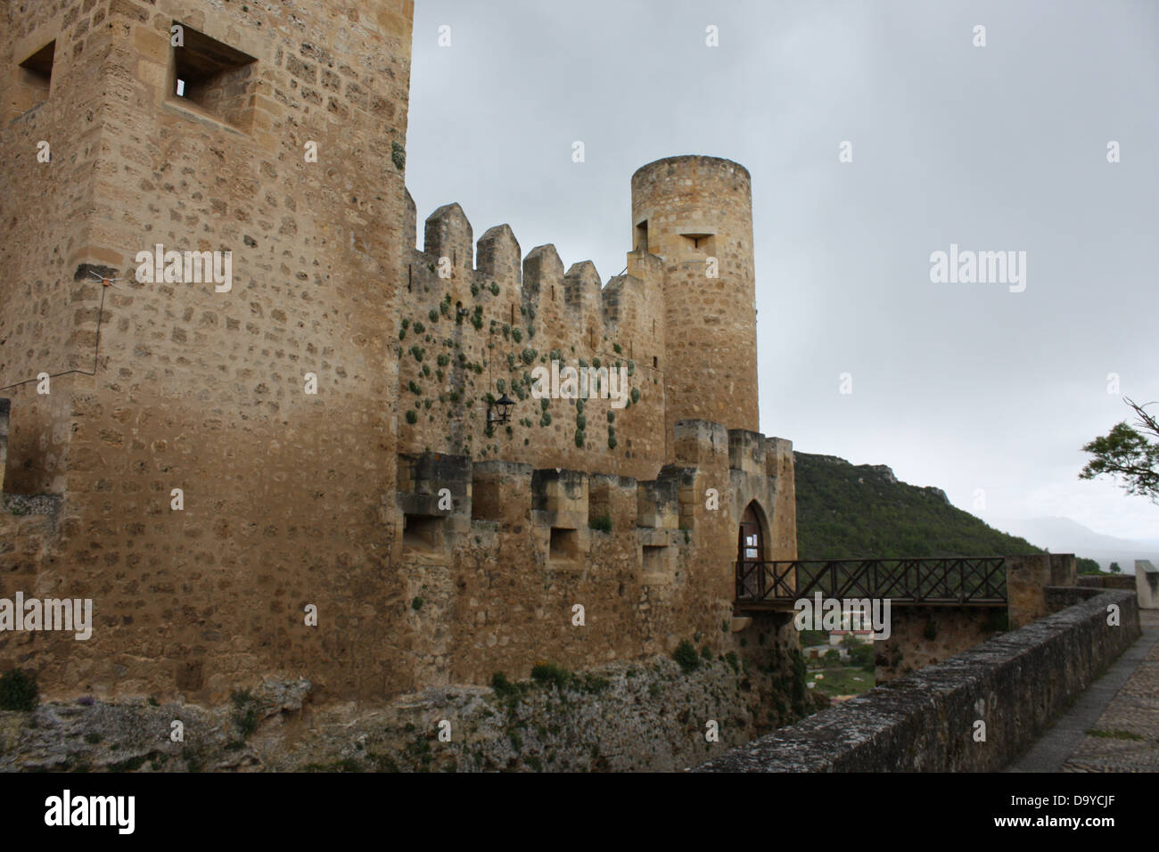 Frias castle walls Stock Photo - Alamy