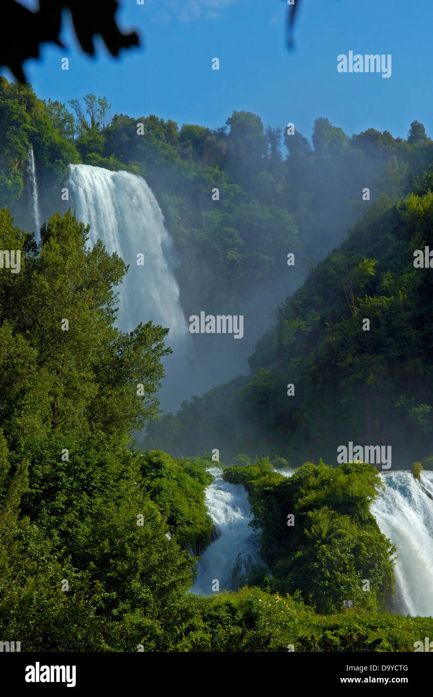 Marmore waterfalls, Cascata delle Marmore, Valnerina. Terni. Umbria ...