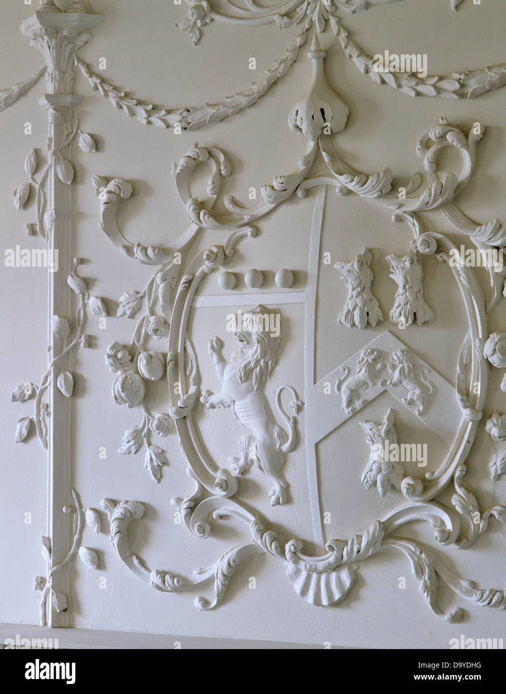 Close up of decorative Rococo plasterwork Stock Photo - Alamy