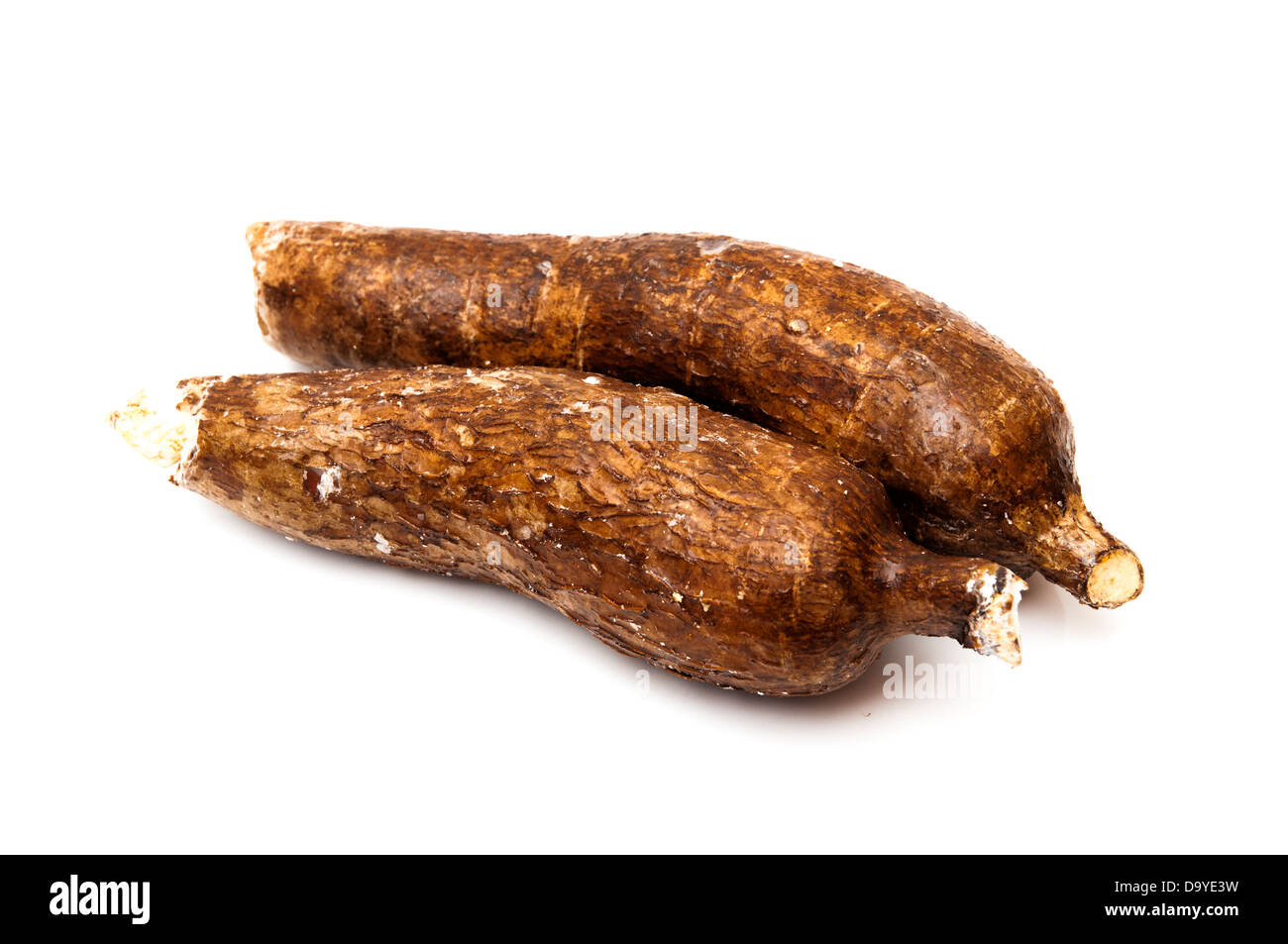 potato yuca Peru on a white background Stock Photo - Alamy