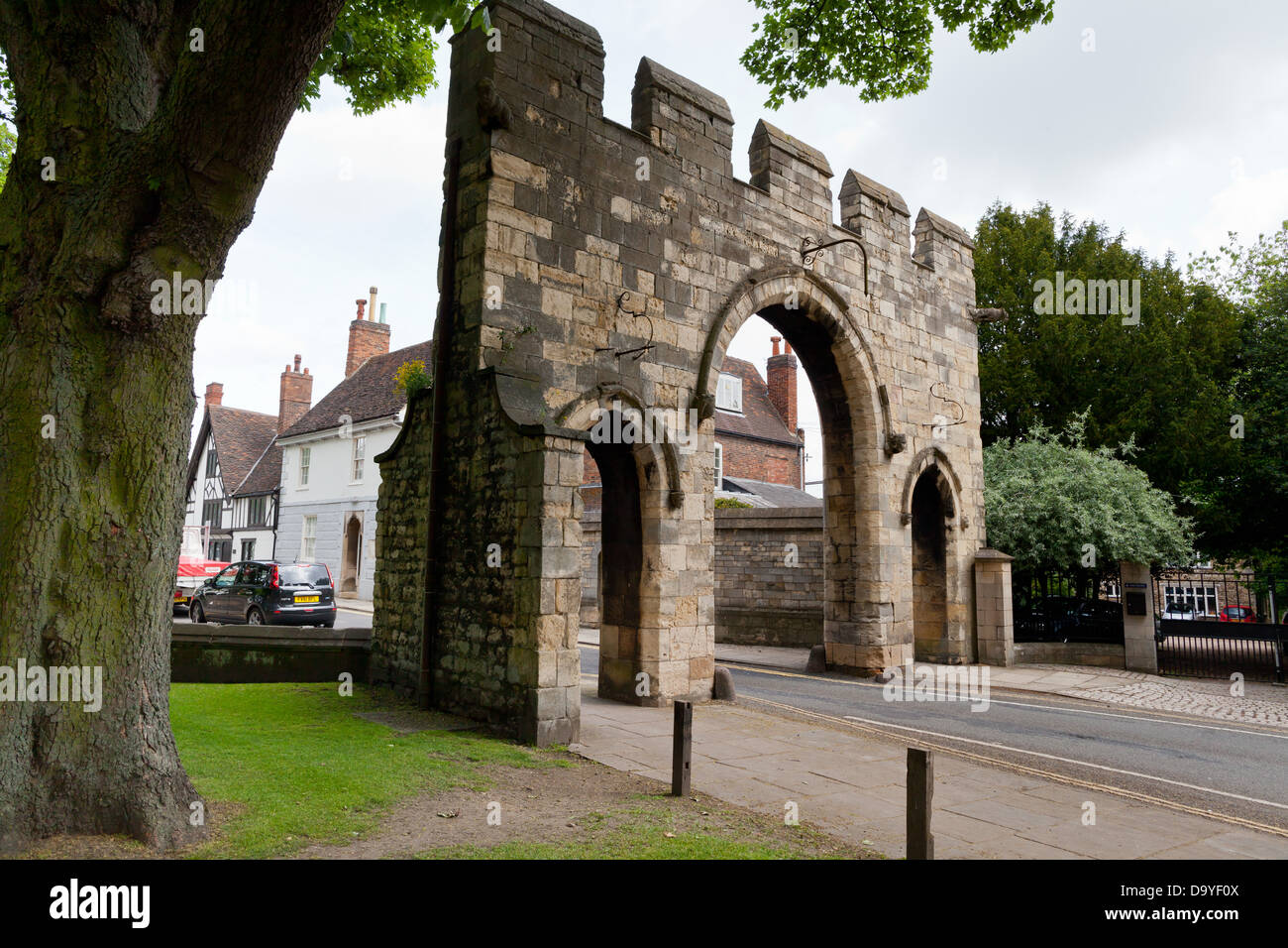 Lincoln - Priory Gate; Lincoln, Lincolnshire, UK, Europe Stock Photo ...