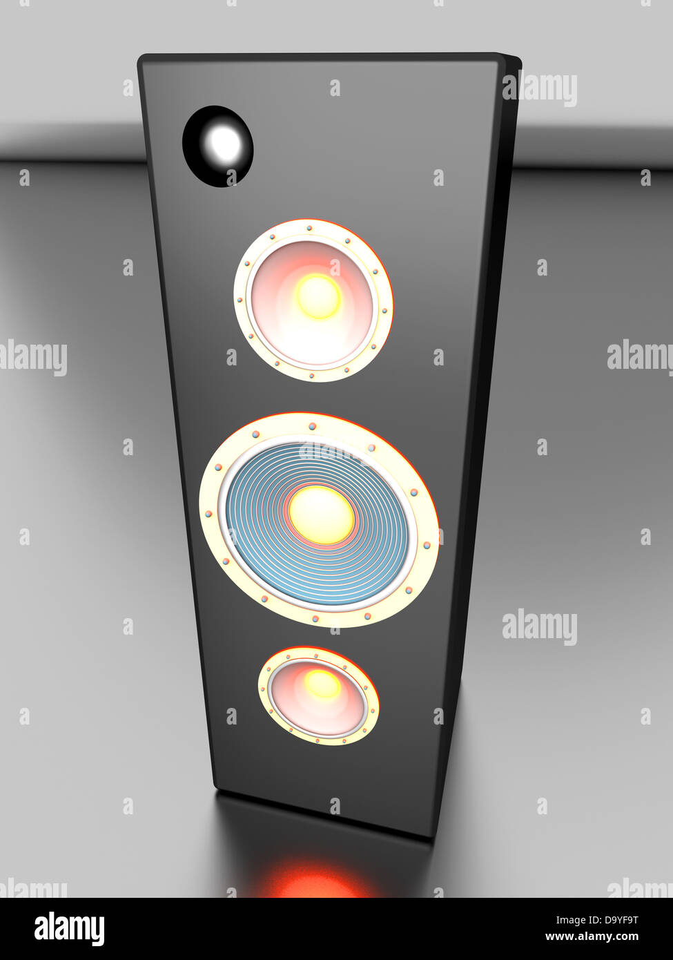 A Loudspeaker. 3D rendered Illustration Stock Photo - Alamy