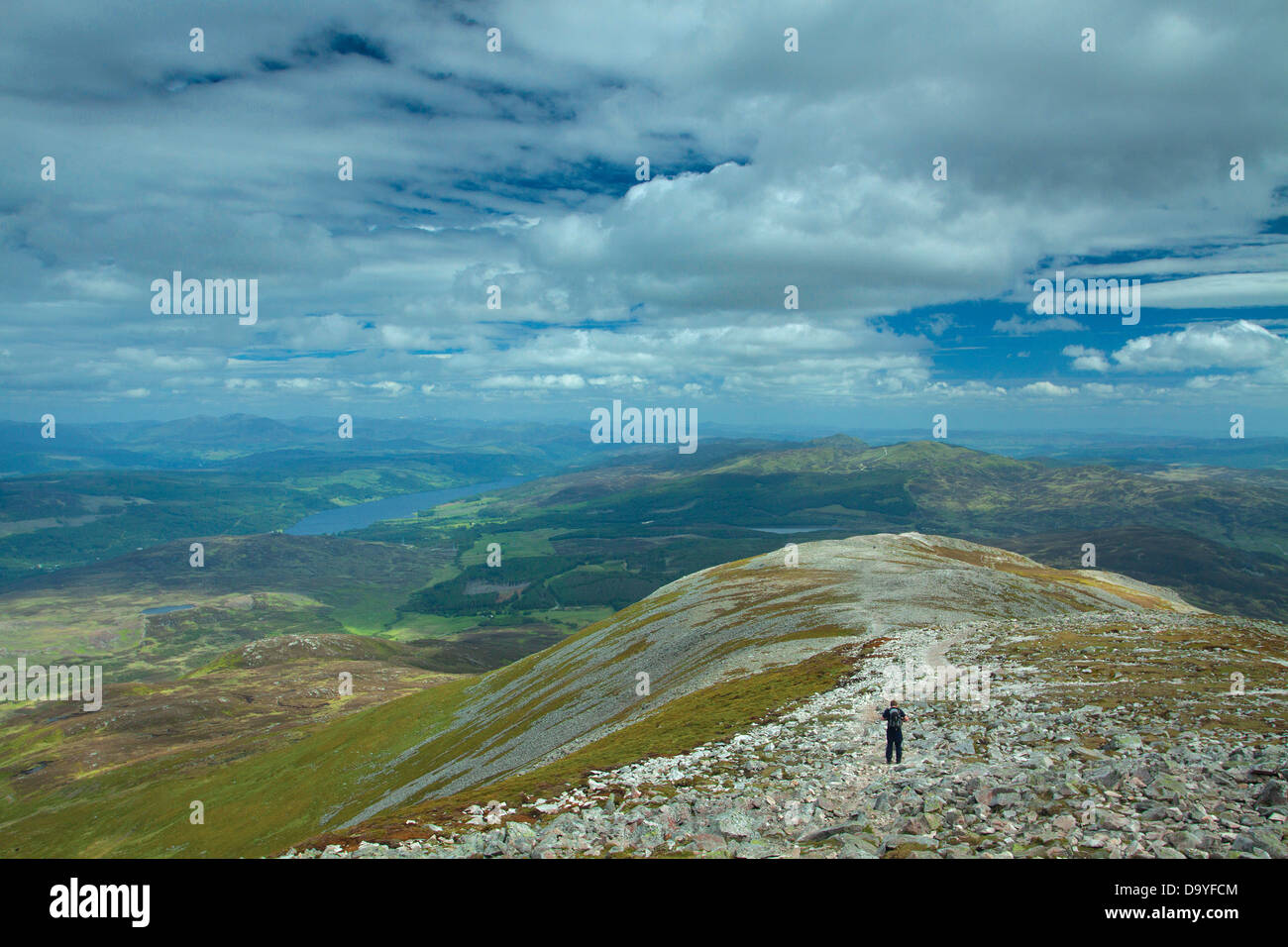 Loch Tummel from the summit of Schiehallion, Perthshire Stock Photo - Alamy