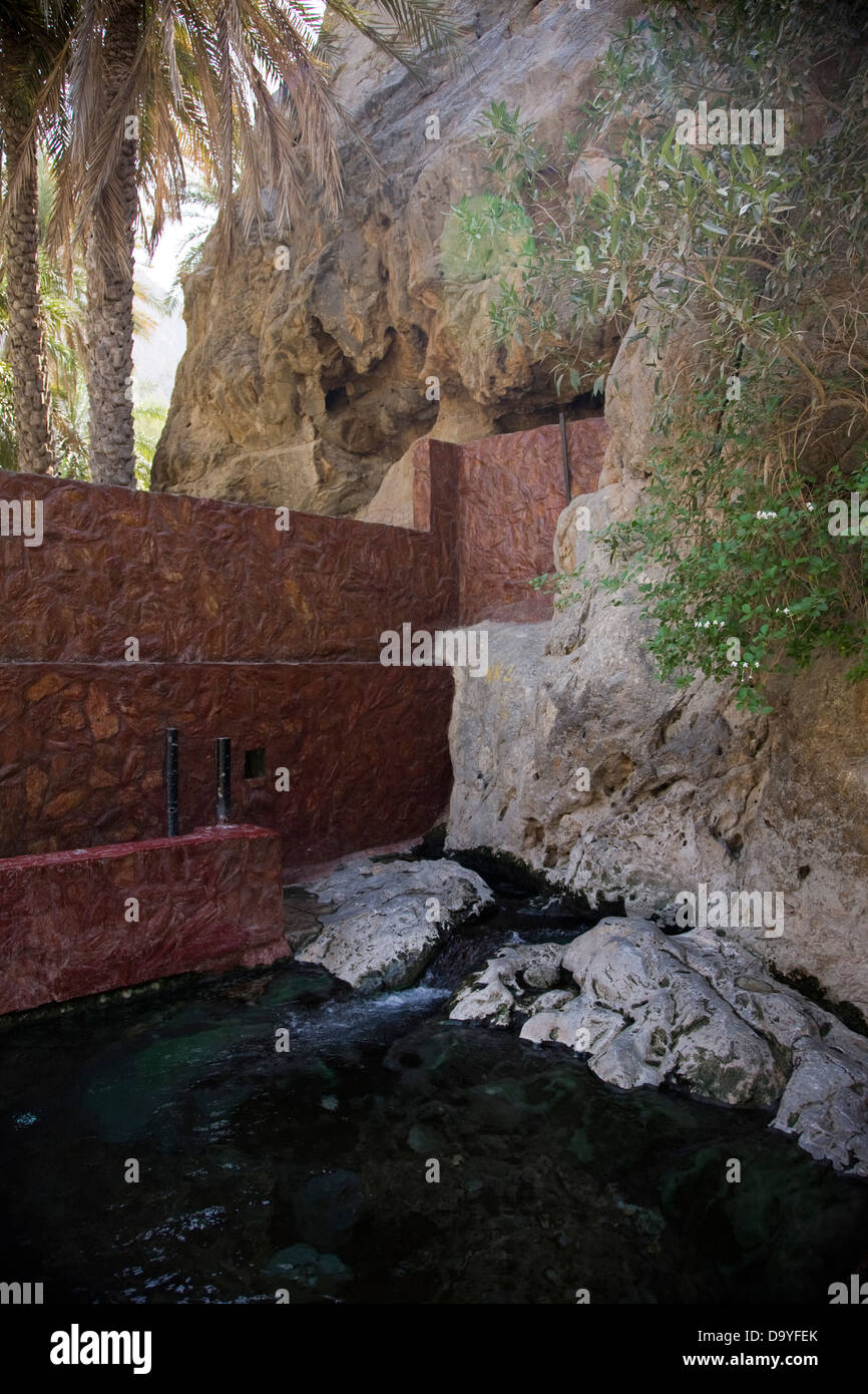 The warm water spring of Ath-Thowra, Nakhal, Oman Stock Photo - Alamy