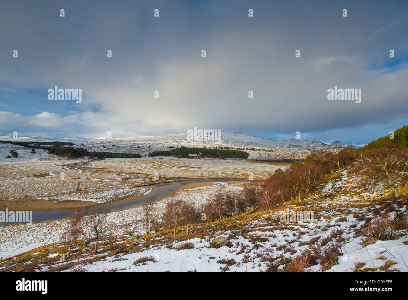 United Kingdom, Scotland, Aberdeenshire, Grampian Mountains, Dee River ...