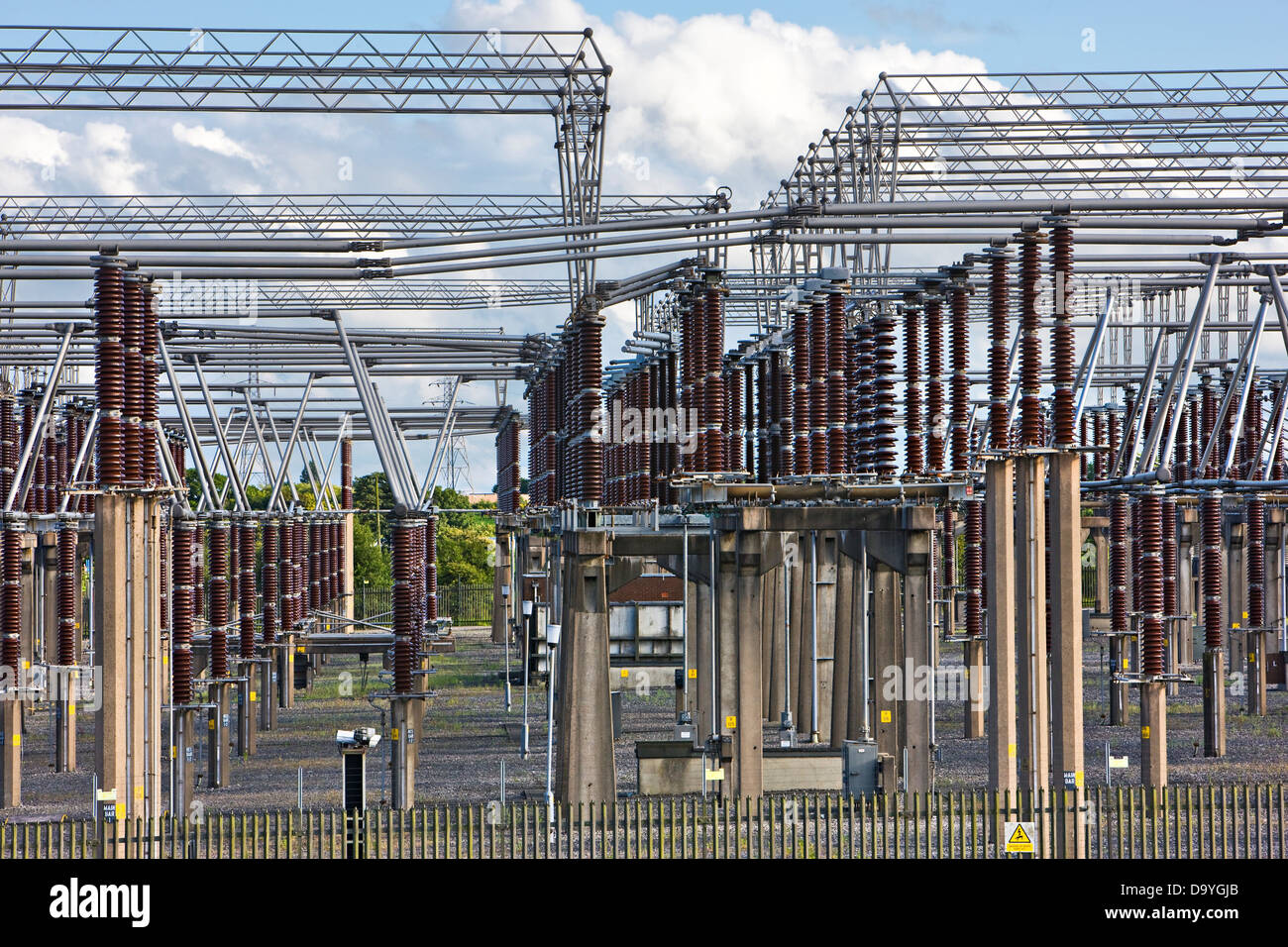 Electricity substation at Heysham Nuclear Power Station, Heysham ...