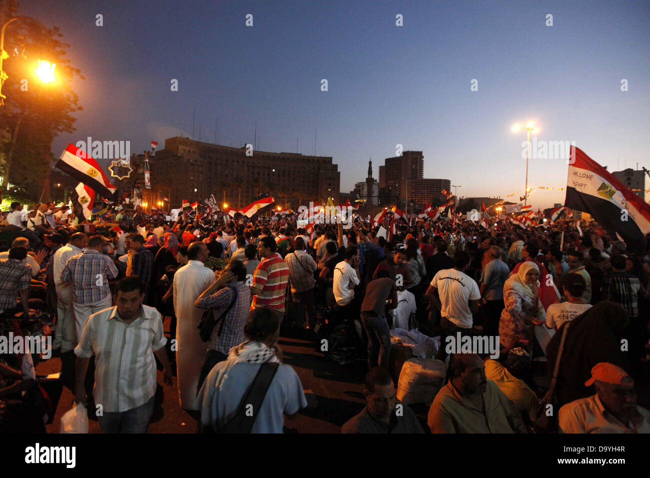 Cairo, Cairo, Egypt. 28th June, 2013. Egyptian protesters gather at ...
