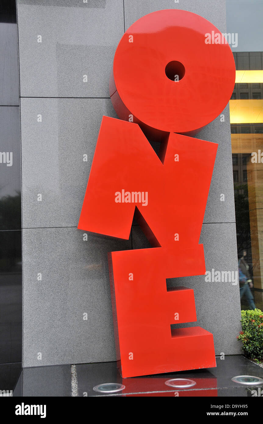 Red letter sculpture in hi-res stock photography and images - Alamy
