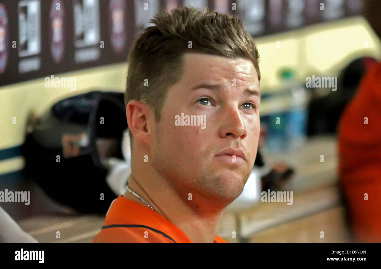 Houston, Texas, USA. 28th June 2013. Houston Astros pitcher Bud Norris ...