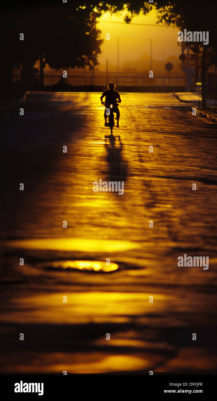 Light moped rider hi-res stock photography and images - Alamy