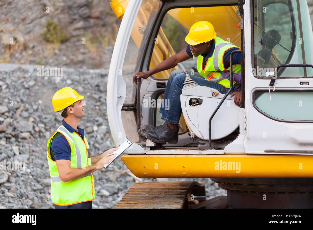 Excavator operator hi-res stock photography and images - Alamy
