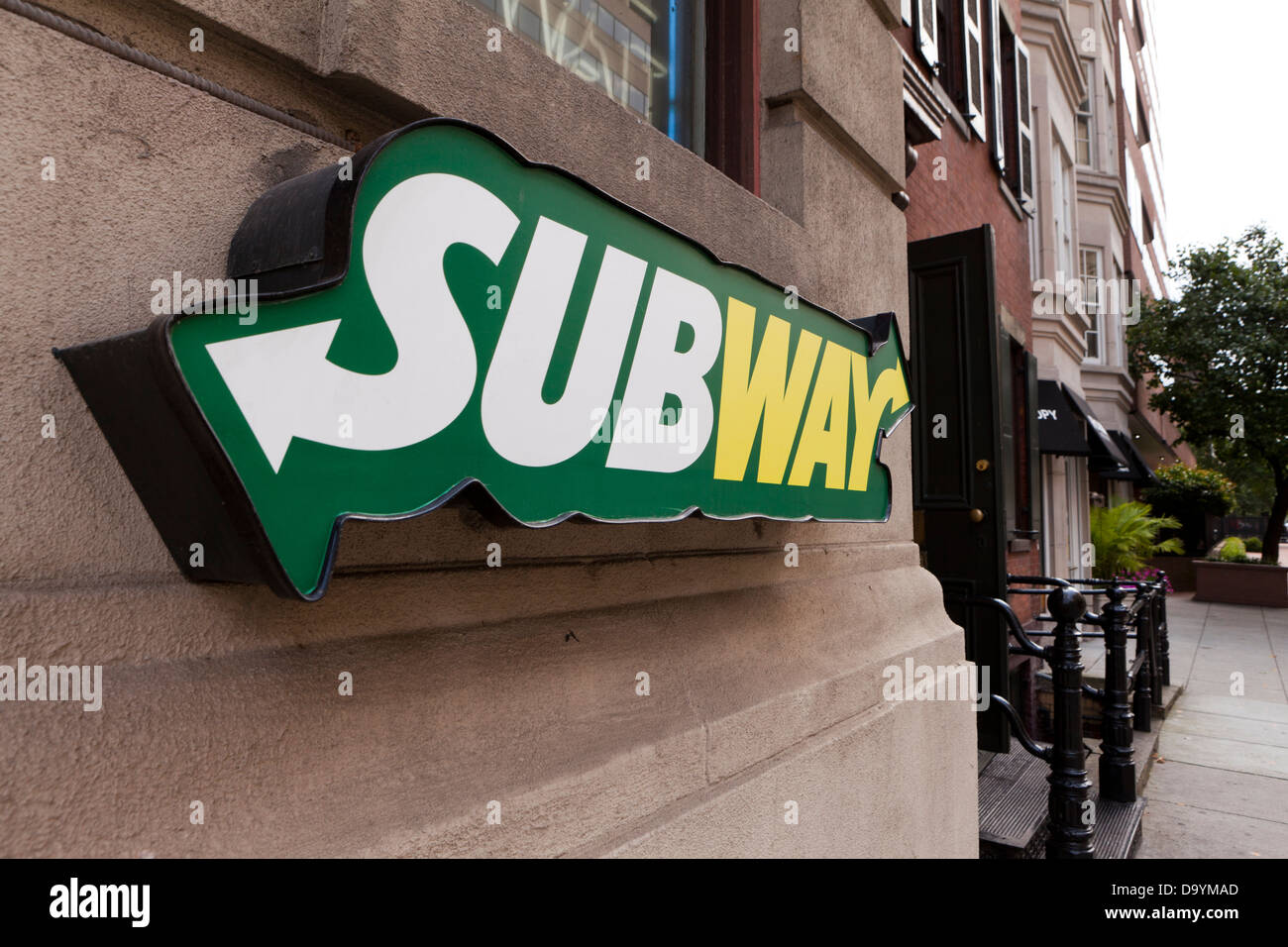 Subway restaurant sign - USA Stock Photo - Alamy