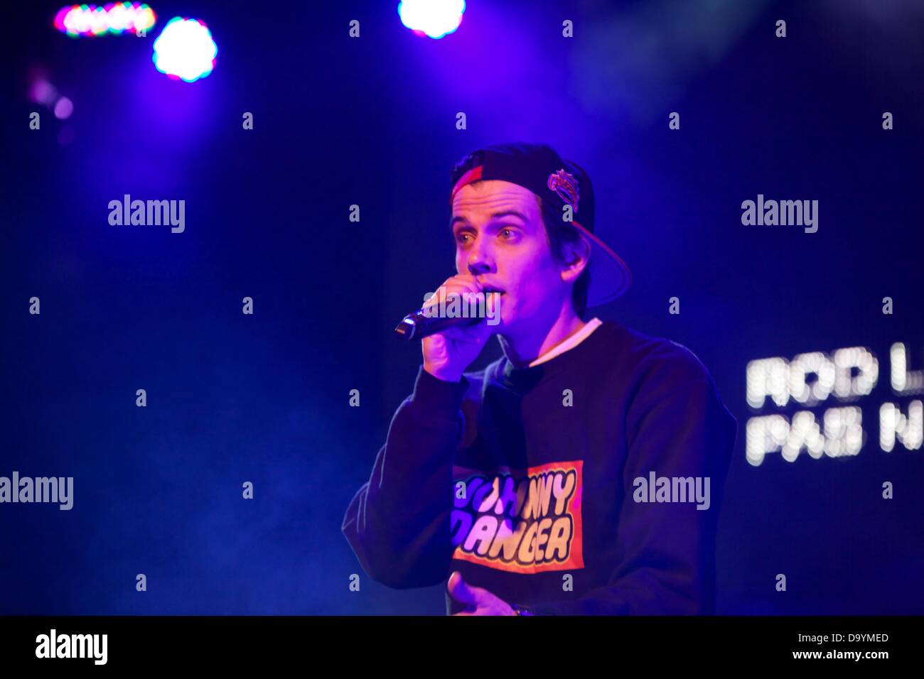 Quebec, Canada. 28th June 2013. "Johnny Danger" performing at the show ...