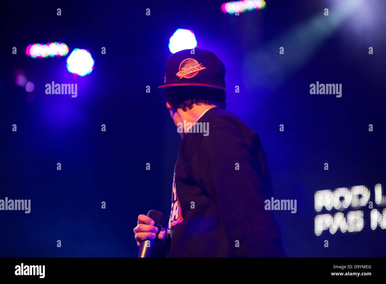 Quebec, Canada. 28th June 2013. "Johnny Danger" performing at the show ...