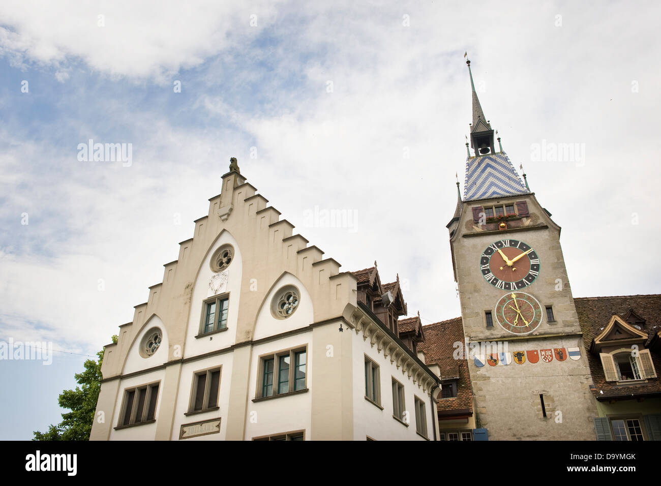 Switzerland, Canton Zug, Zug, Zyt tower Stock Photo - Alamy