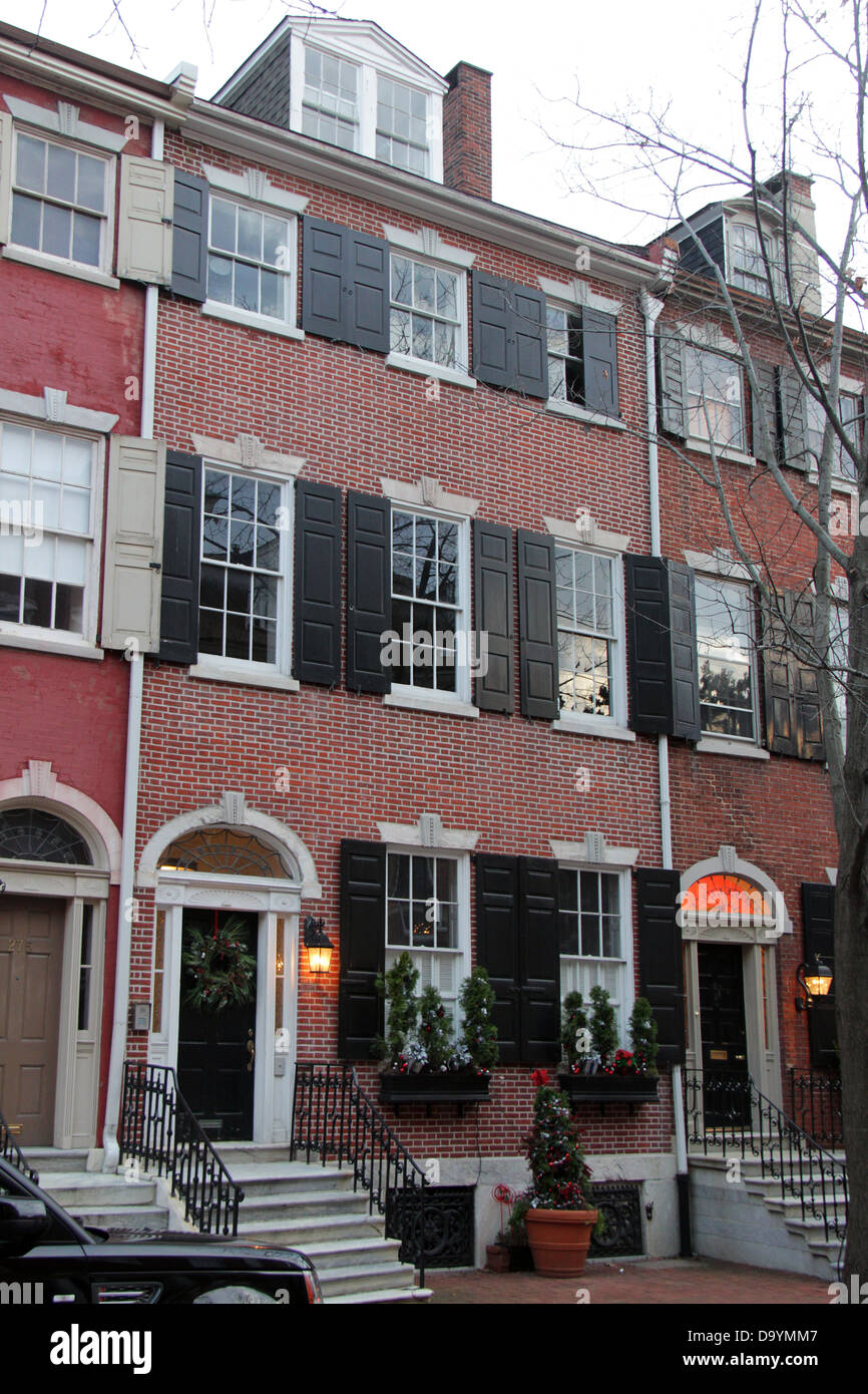 Colonial architectural elements at Philadelphia, Pennsylvania Stock ...