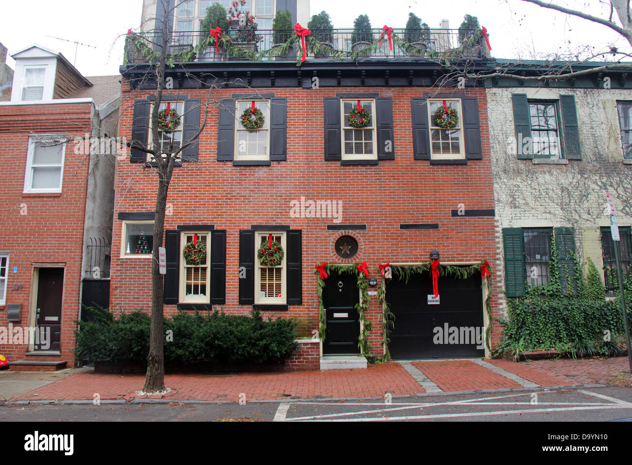 Colonial architectural elements at Philadelphia, Pennsylvania Stock ...