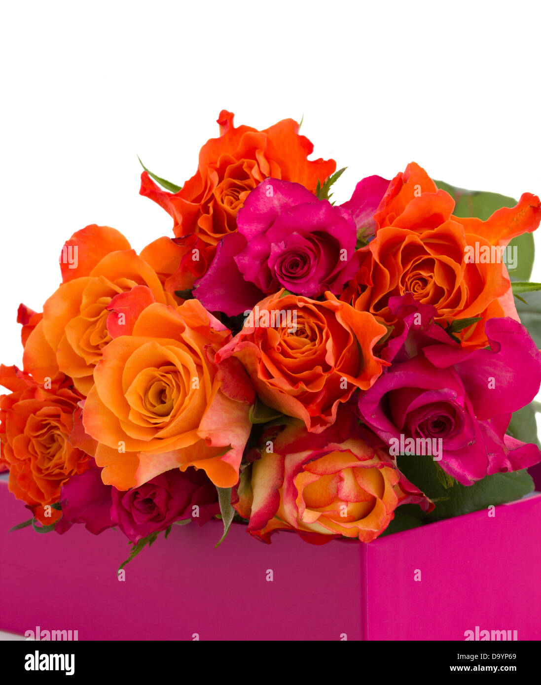 pile of roses in box Stock Photo - Alamy