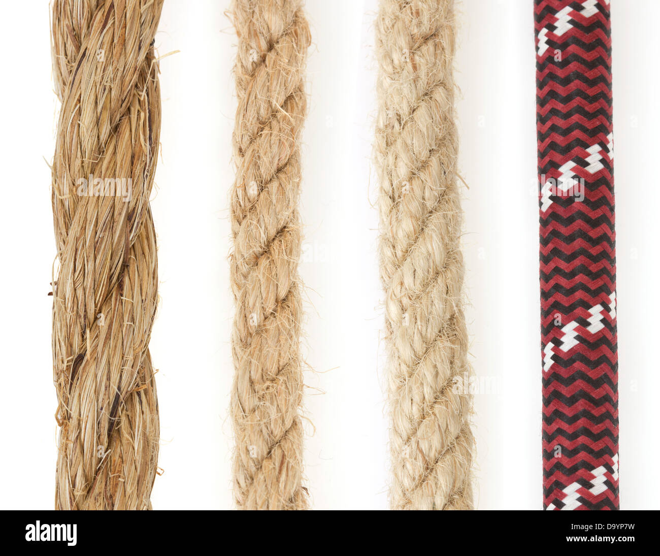 ropes isolated on white background Stock Photo - Alamy
