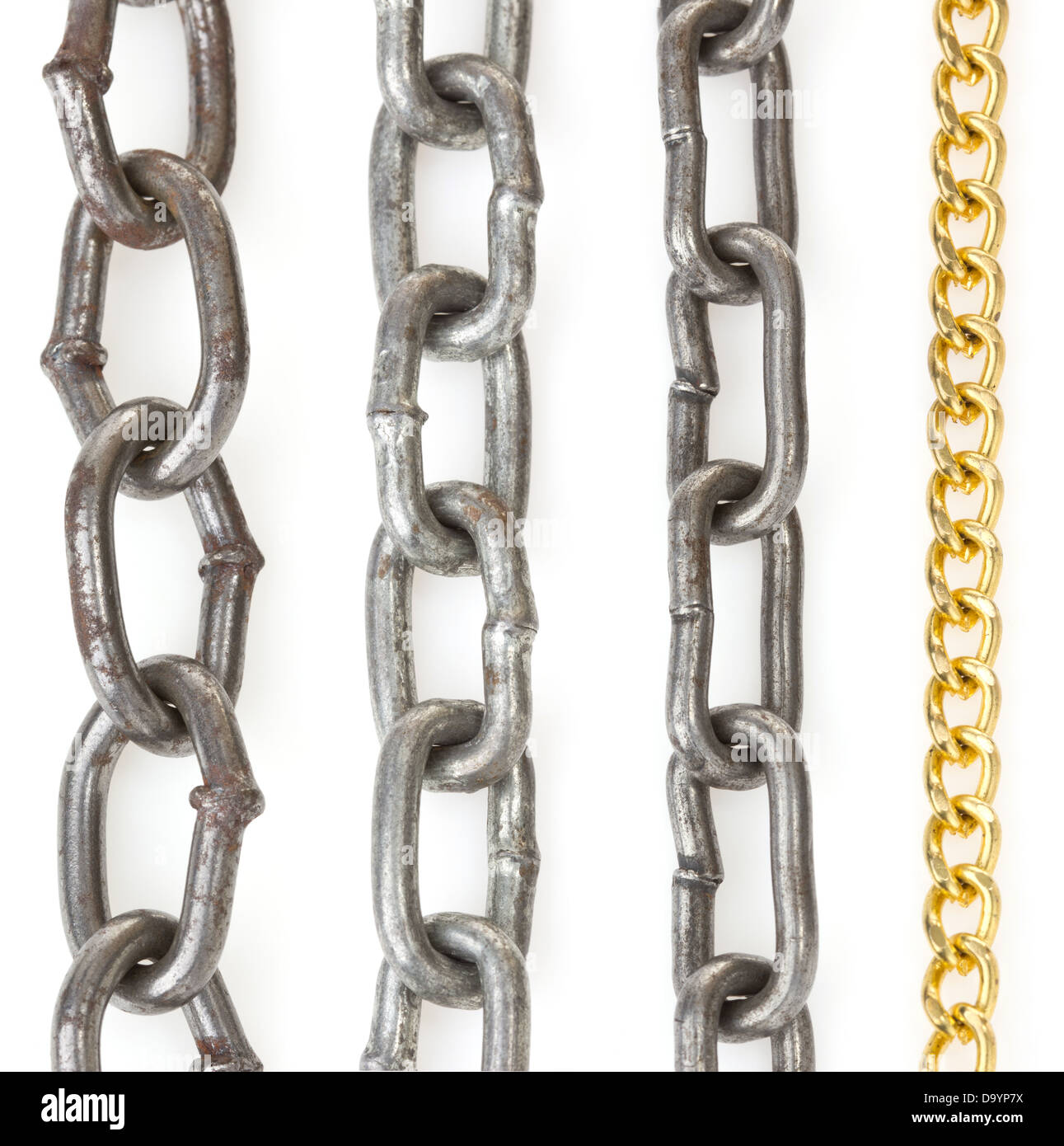 metal chain isolated on white background Stock Photo - Alamy