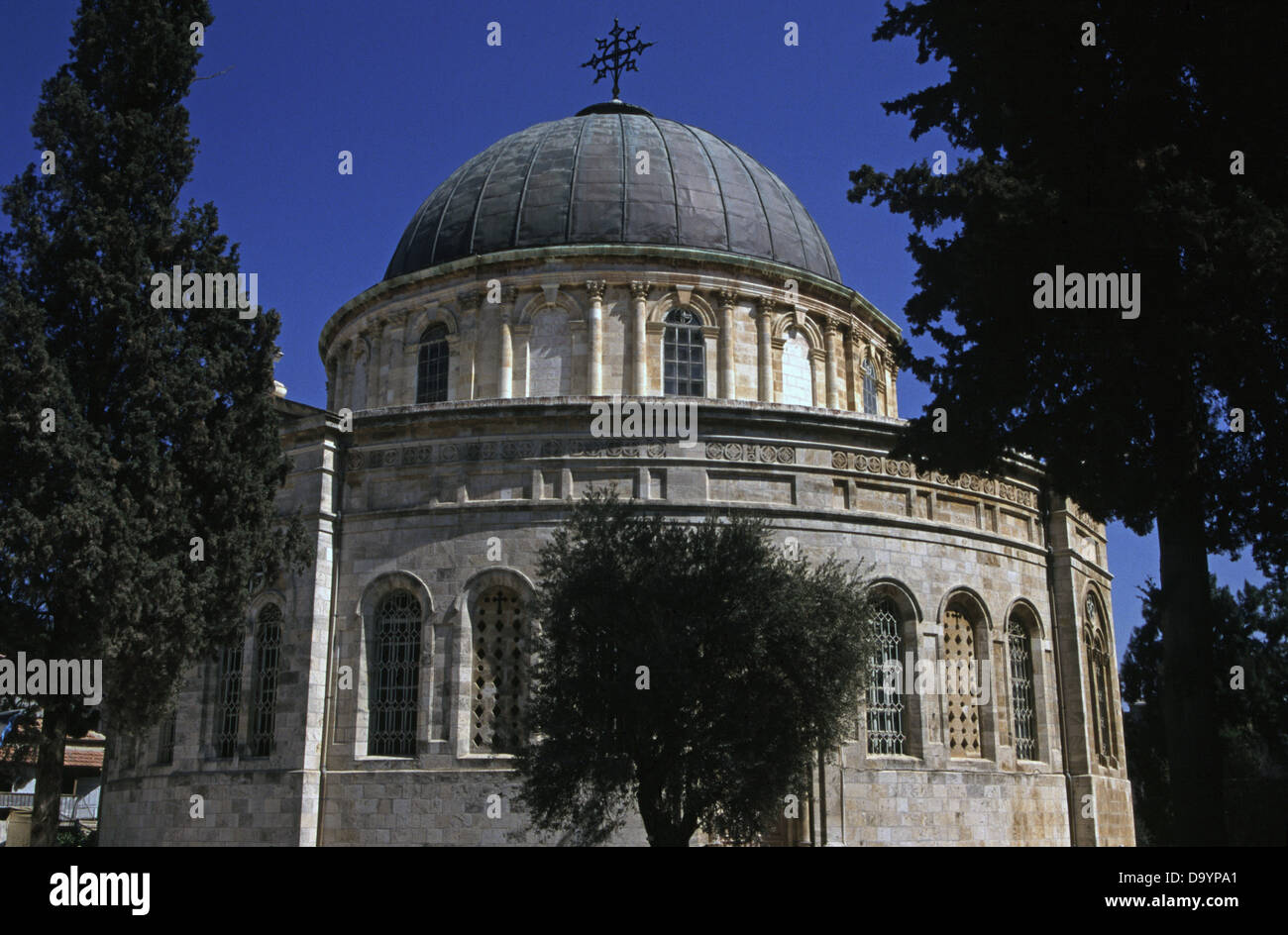 The exterior of the Kidane Mehret church, a rotunda in traditional ...