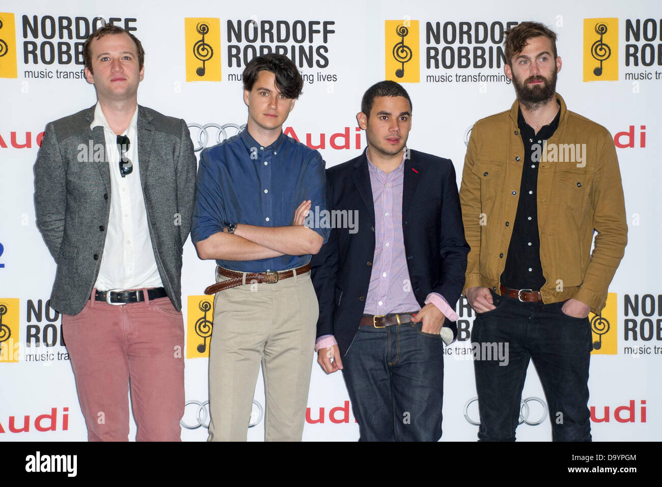 London, UK. 28th June 2013. Vampire Weekend at the Nordoff Robbins ...