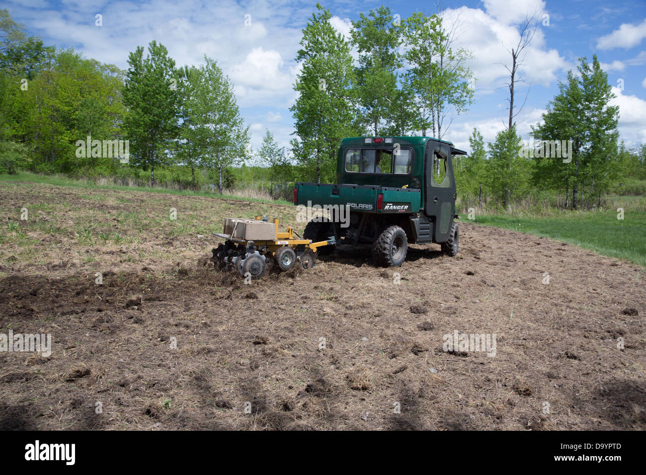 Creating a food plot for wildlife Stock Photo - Alamy