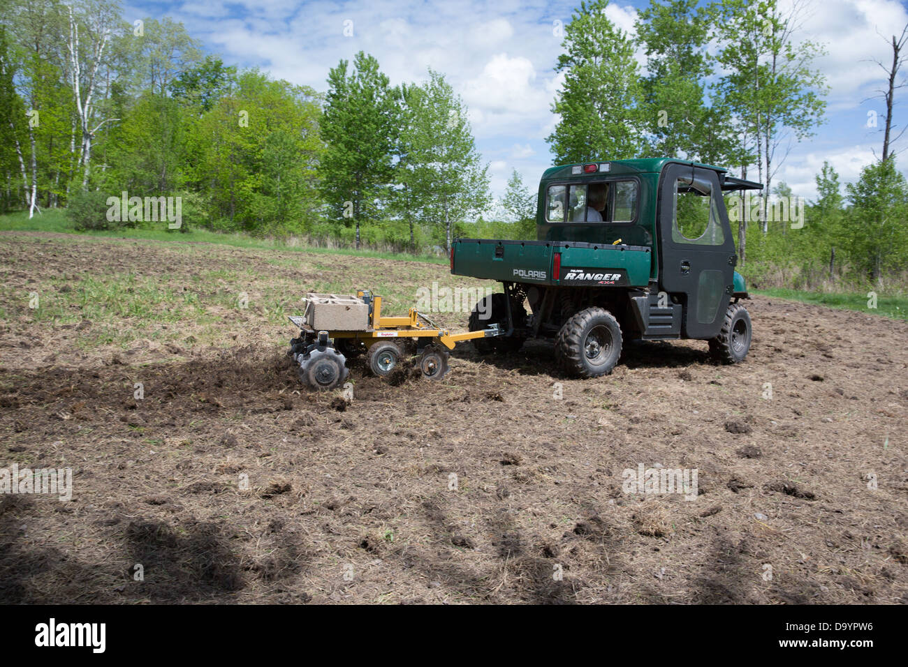 Creating a food plot for wildlife Stock Photo - Alamy