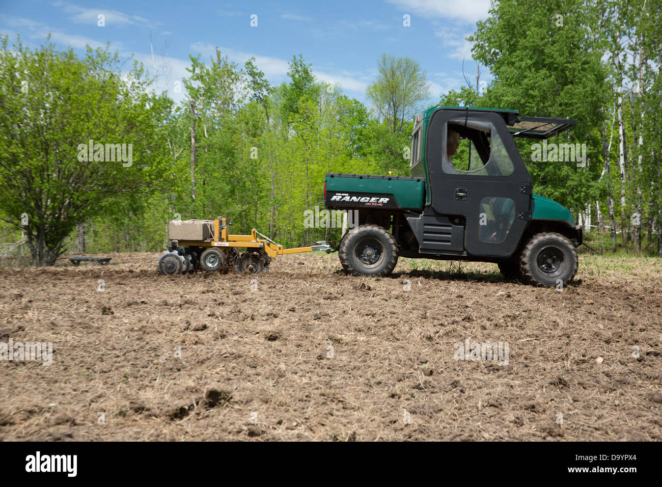 Creating a food plot for wildlife Stock Photo - Alamy