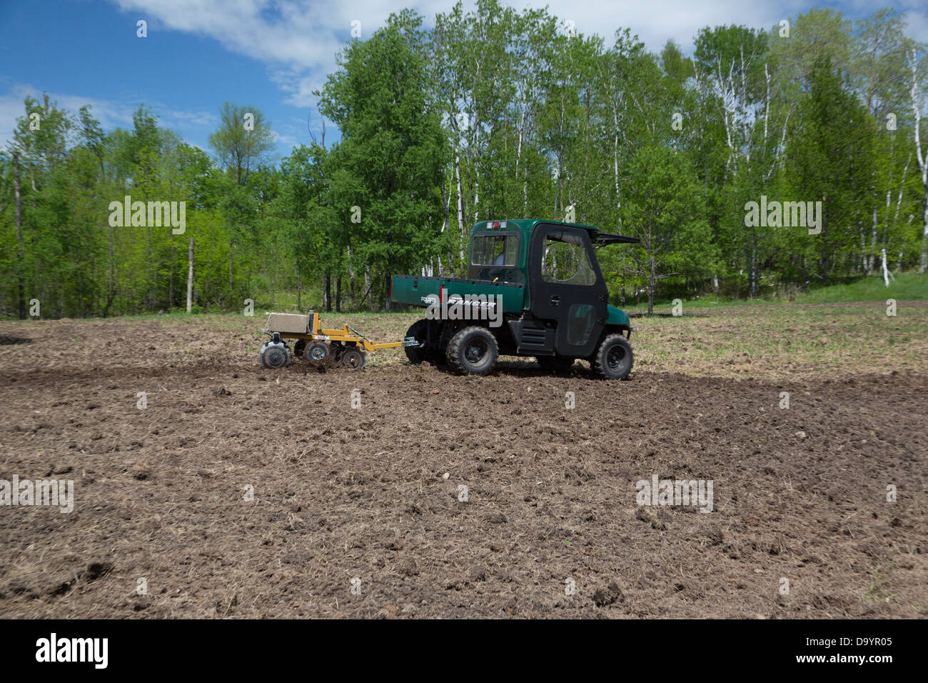 Creating a food plot for wildlife Stock Photo - Alamy