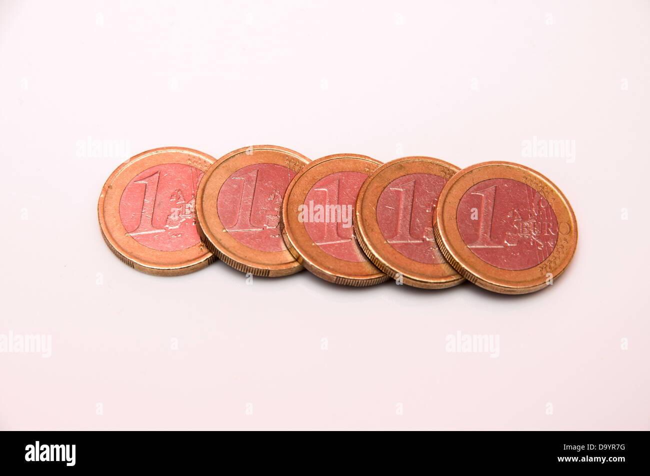 euro coins of different shapes and colors Stock Photo - Alamy