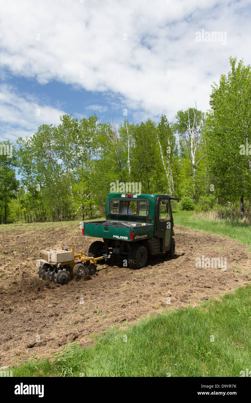 Creating a food plot for wildlife Stock Photo - Alamy