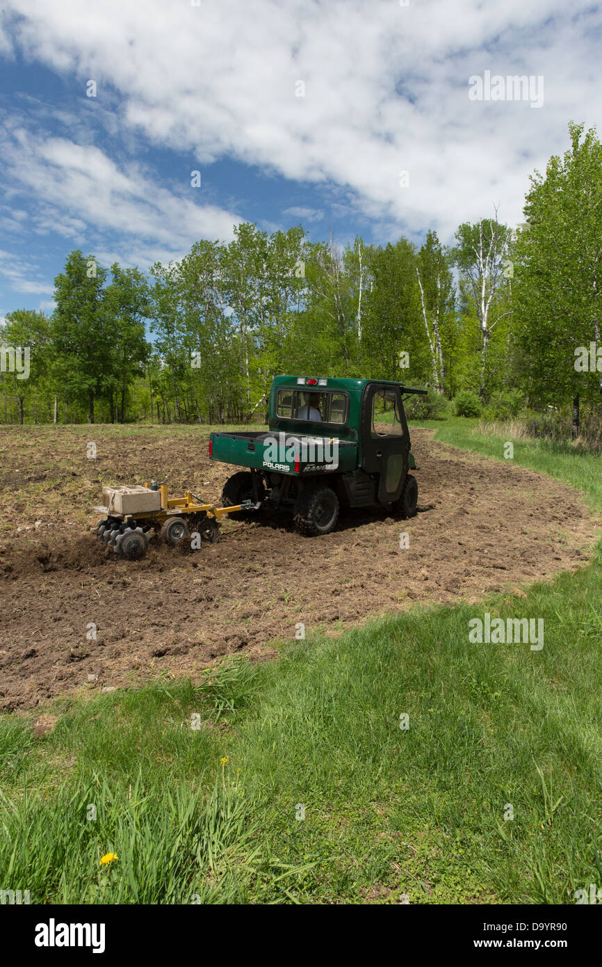 Creating a food plot for wildlife Stock Photo - Alamy