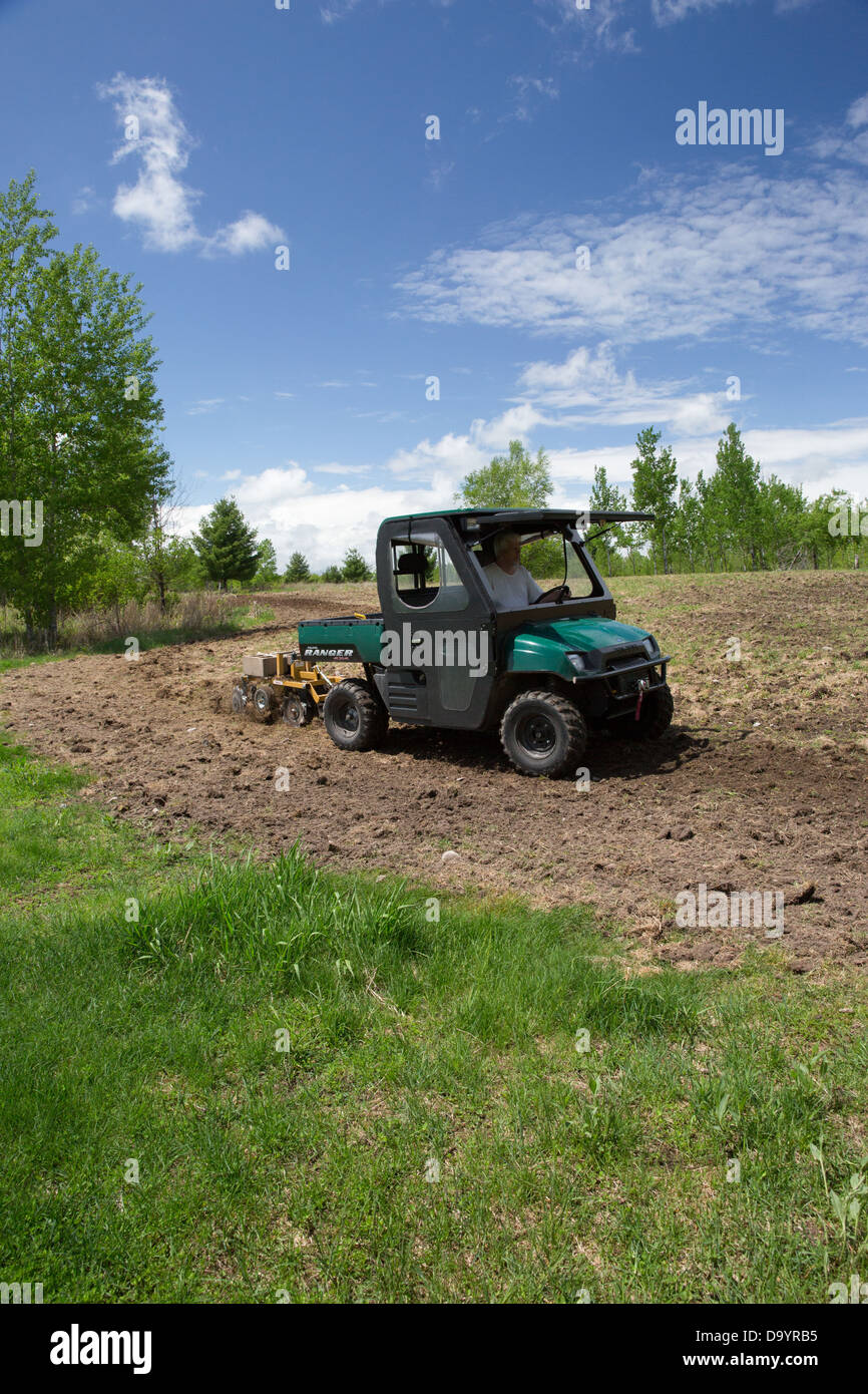 Creating a food plot for wildlife Stock Photo - Alamy