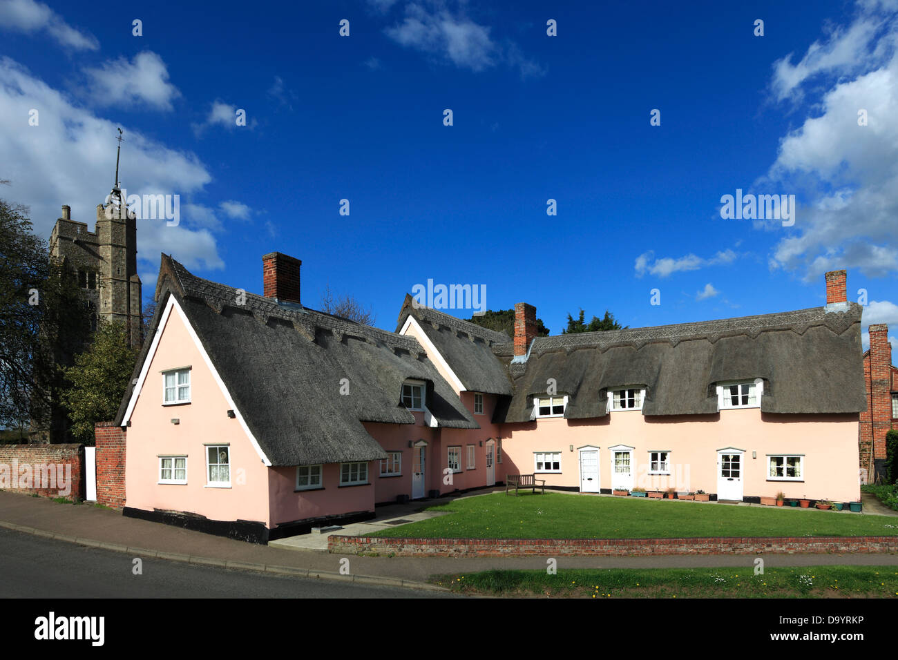 Parish church of St Marys, Cavendish village, Suffolk County, England ...